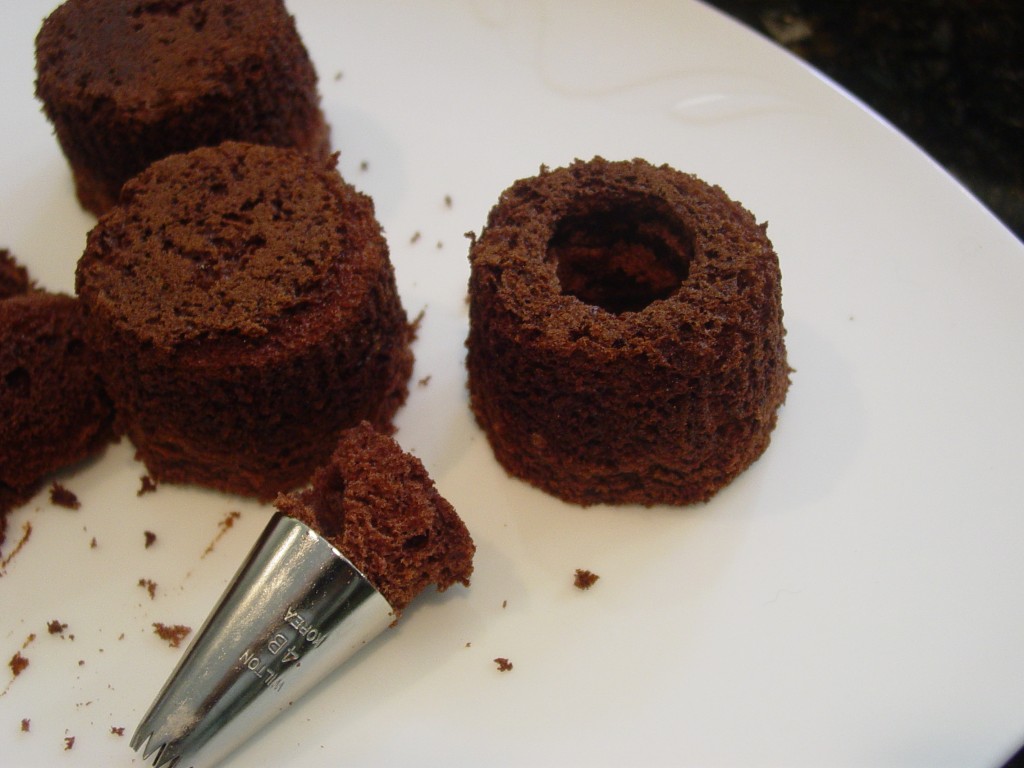 Tall Cupcakes With Holly Leaf